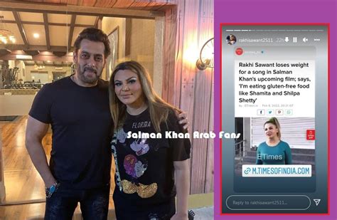 راخى ساوانت مع سلمان خان Salman Khan Arab Fans