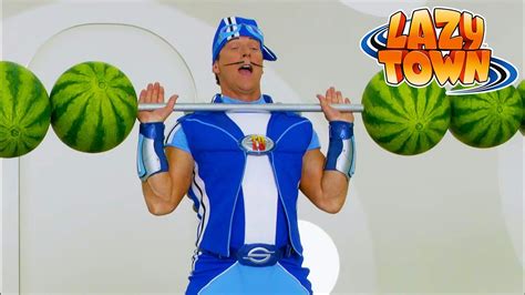 How Many Watermelons Can Sportacus Lift Lazy Town Compilation