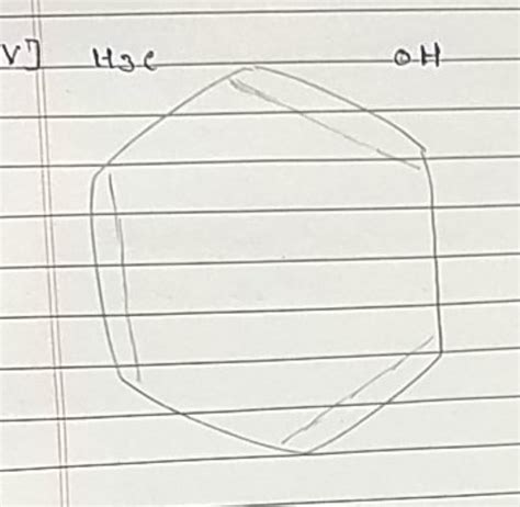 The Image Shows A Chemical Structure With H3c And Oh Groups What Is The