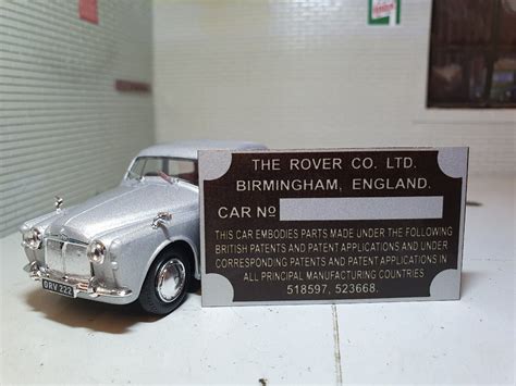 Rover P4 Bulkhead Chassis Metal Factory Plateplaque Emberton Imperial