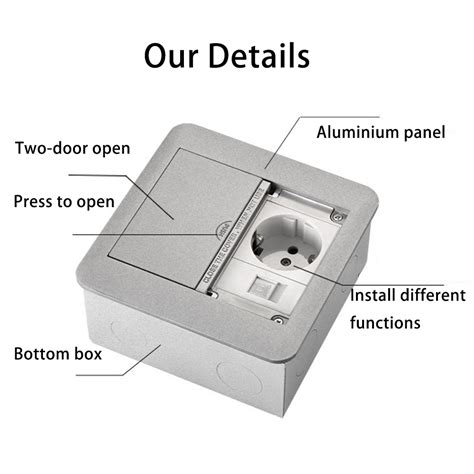 Computer Network Floor Plug Socket Rj45 Data Floor Socket Outlet