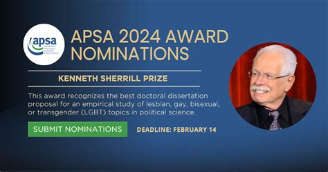 Apsaaward Kennethsherrill Lgbt Politicalscience American