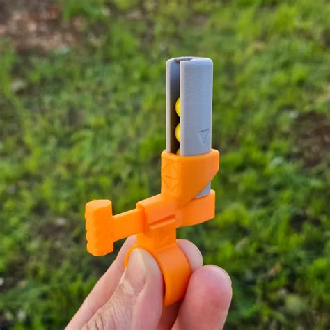 5 15 Shot Mini Finger Blaster Free 3d Print Model Makerworld