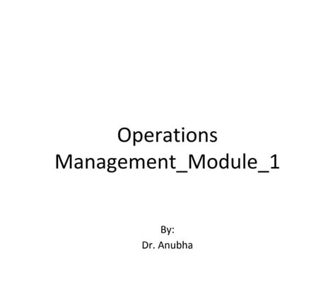 Operation Unit 1pdf Very Useful To Learn Ppt