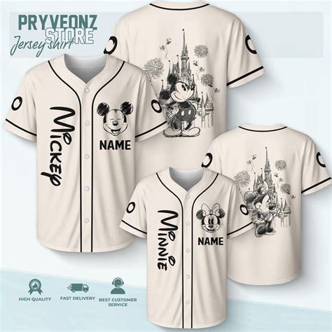 Mickey And Co 1928 Retro Characters Baseball Jersey Vintage Mickey And