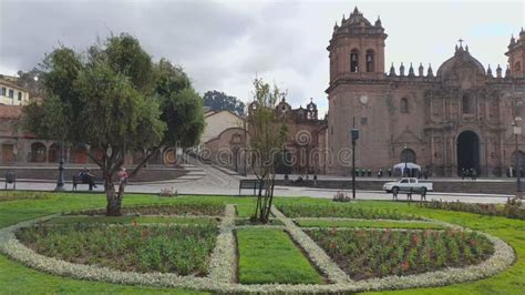 Beautiful View Of The Plaza De Armas Of Cusco With Its Colonial Buildings Stock Video Video Of