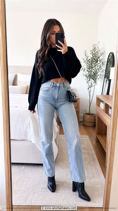 35 Casual Straight Leg Jeans Outfits For Everyday Style Sew Mama Sew