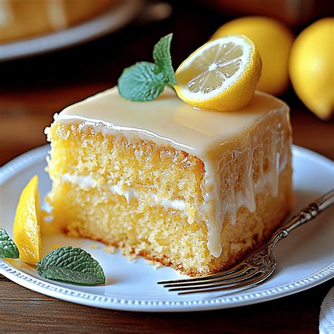 Gâteau Moelleux Au Citron Un Délice Irrésistible