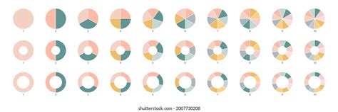 Segment Slice Set Pie Chart Color Stock Vector Royalty Free 2124200984 Shutterstock