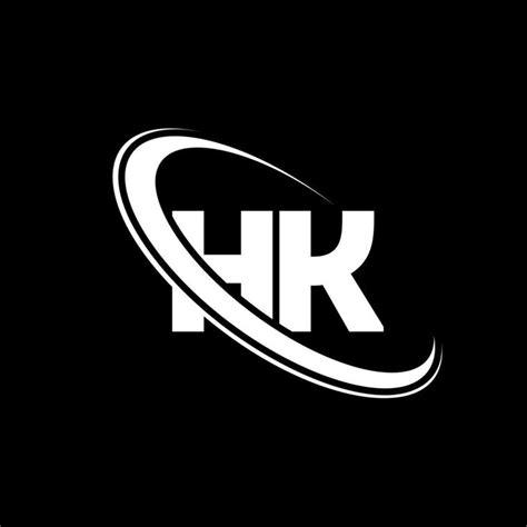 Hk Logo Design White Hk Letter Logo
