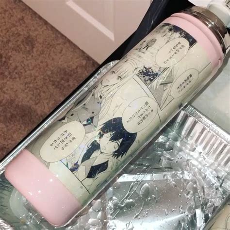 Im Making A Zero Two Water Bottle Its Made With Actual Manga Pages