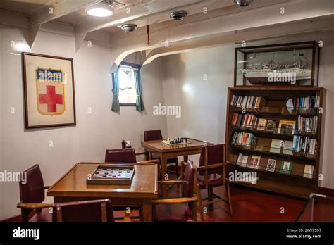 Gil Eannes Historical Hospital Ship Viana Do Castelo Portugal Stock