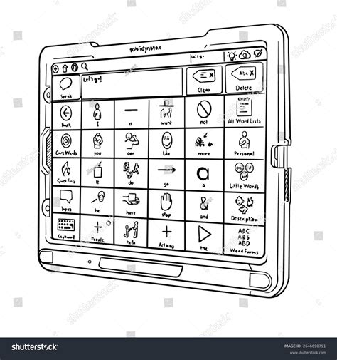 Augmentative Alternative Communication Device Disability Over 1 Royalty Free Licensable Stock