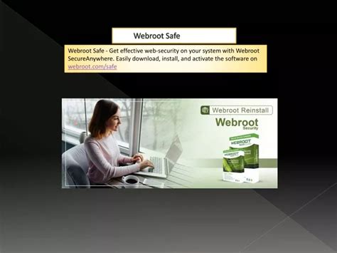 PPT Webroot Com Safe Install And Activate Webroot Webroot Install PowerPoint Presentation