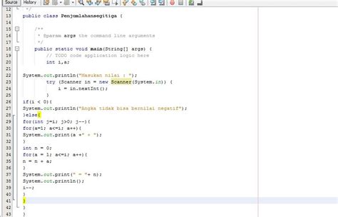 Help Program Penjumlahan Deret Segitiga Di Java Netbeans Kaskus