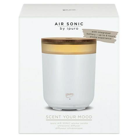 Ipuro Air Sonic Elektrischer Diffuser Aroma Candle Weiß Bauhaus