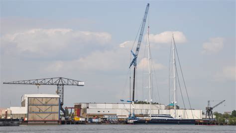 86m Oceanco And Vitters Superyacht Aquijo With Masts Stepped Photo By Jan Van Heteren — Yacht