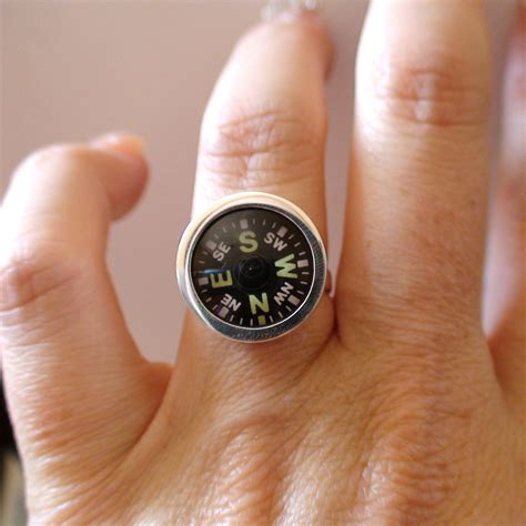 Sterling Silver Working Compass Ring