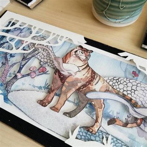 Paper Cut Illustrations By Licca Kirk On Instagram