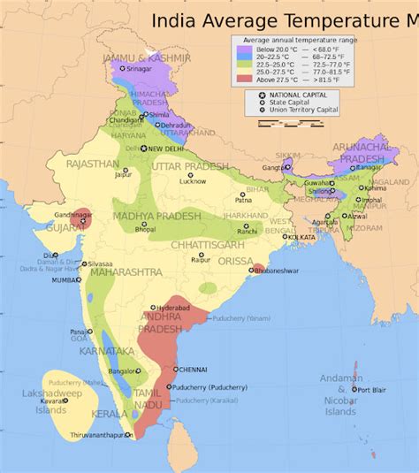 Vhse Team Agri India Average Temperature Map Vidya Smija P K Gleena