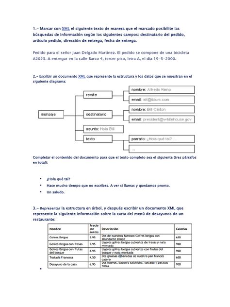 Ejercicios Xml1 Pdf Xml Arboles
