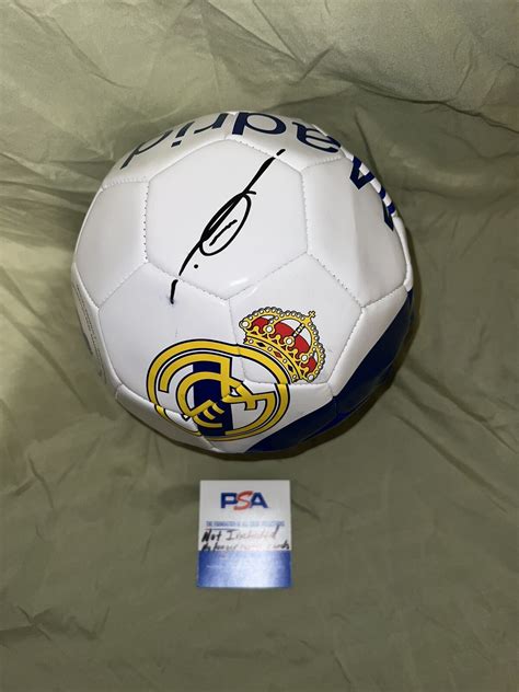 Zinedine Zidane Signed Real Madrid Soccer Ball French Soccer Superstar