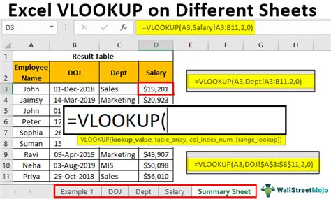 How To Use Vlookup In Excel For Different Sheets Printable Forms Free Online