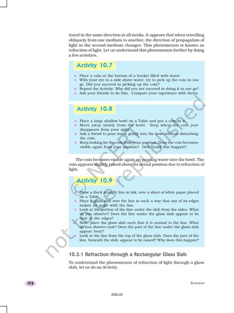 Ncert Book For Class 10 Science Chapter 10 Light Reflection