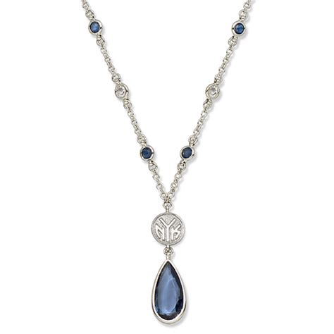 New York Knicks Crystal Logo Necklace Kni065n Cr Joy Jewelers