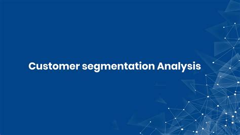Identifying Customer Segments Using Machine Learning Pdf