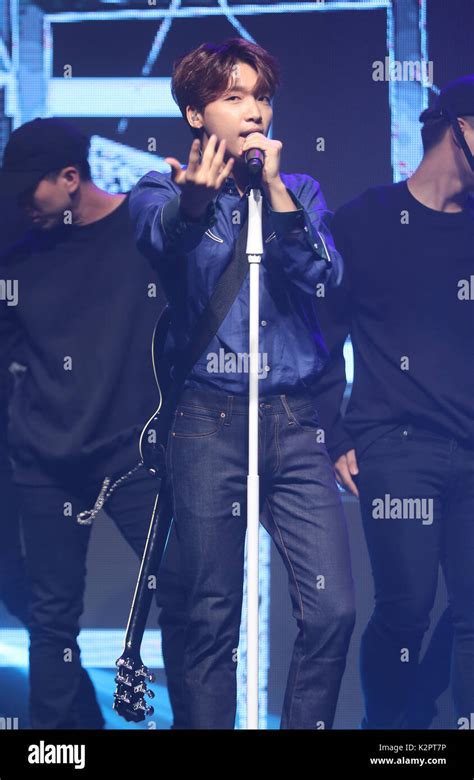 S Korean Singer Jung Sae Woon South Korean Singer Jung Sae Woon Performs During A Showcase To