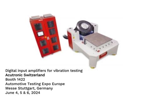 Products On Show 💫 Digital Input Amplifiers For Vibration Testing