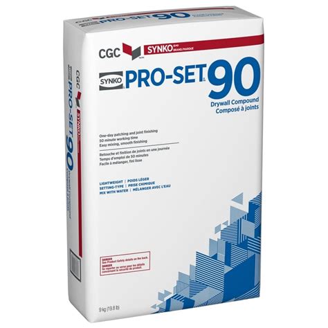 Cgc Synko Pro Set 90 Setting Type Drywall Compound 9 Kg Bag The