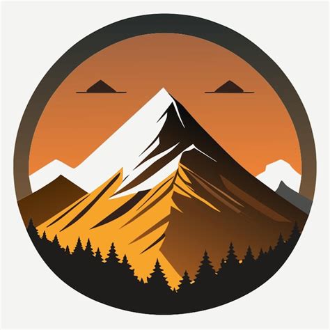 Premium Vector A Mountan From Far Realy Simple Vector Illustration