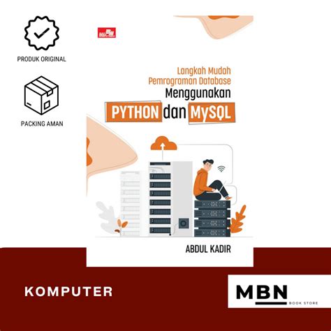 jual langkah mudah pemrograman database menggunakan python dan mysql