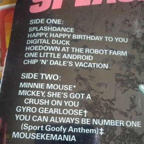 Walt Disney Splashdance Cassette Mickey Mouse Sealed 3855773615