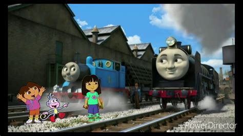 Thomas The Tank Engine Dora Boots And Yuki Meeting Hiro The Master