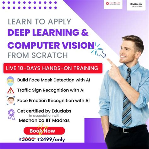eduxlabs india on linkedin learn to use deep learning and opencv in 30 hrs