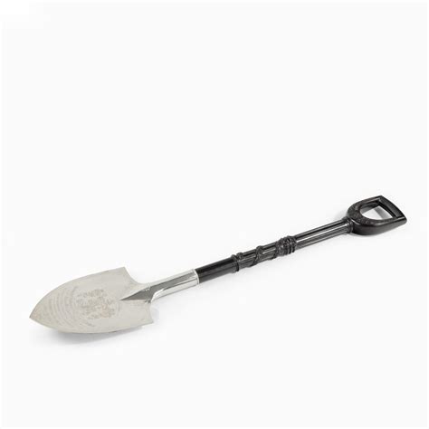 An Ebony And Silver Plated Ceremonial Spade Commemorating Tree Planting