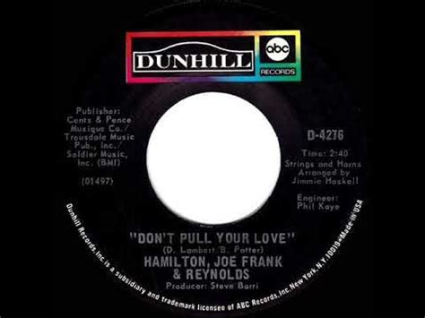 1971 Hits Archive Dont Pull Your Love Hamilton Joe Frank