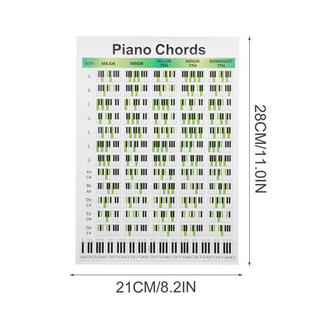 Piano Practical Supply Practice Chart For Beginner Vicedeal