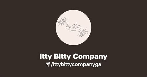 Itty Bitty Company Instagram Facebook Tiktok Linktree