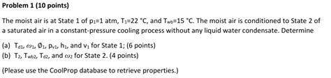 Solved Hi ﻿please Use Phythons Coolprop Database Thank