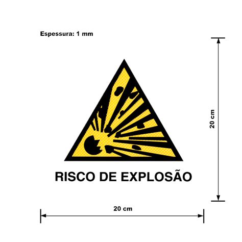 Placa Risco De Explosão A3 Madeiramadeira