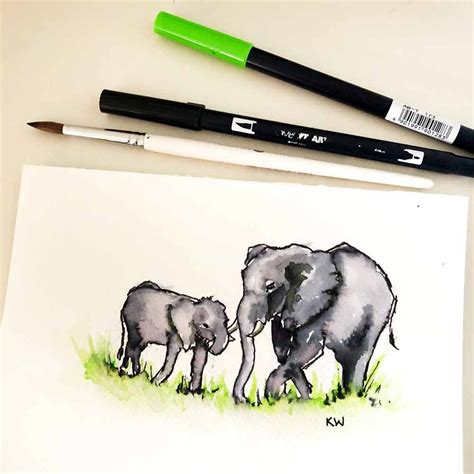 How To Turn A Line Drawing Into An Easy Watercolour Painting — Kerrie
