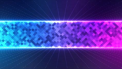 Premium Vector Perspective Grid Abstract Wireframe Landscape