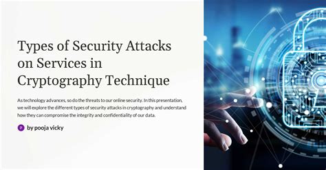 types of security attacks on services in cryptography technique