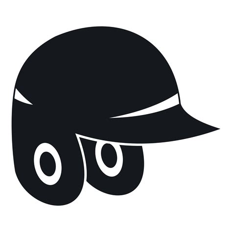 Baseball Helmet Icon Simple Style 15206618 Vector Art At Vecteezy