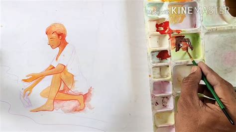 Try Art Colouring Human Figure Youtube
