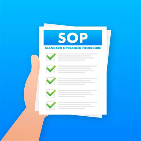 Sop Standard Operating Procedure Vector Stock Illustration 29899253